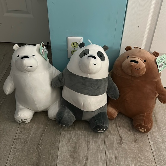 Toys | We Bare Bears Plush Set | Poshmark